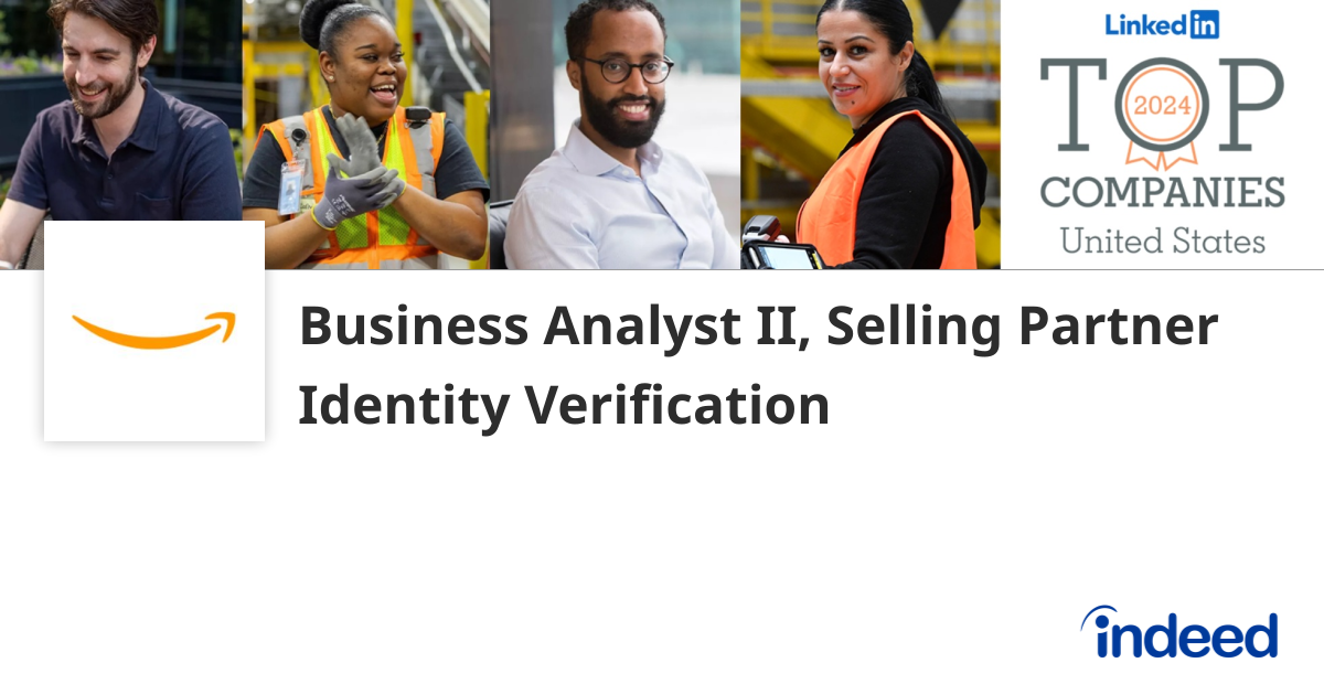 Business Analyst II, Selling Partner Identity Verification - Hyderabad ...