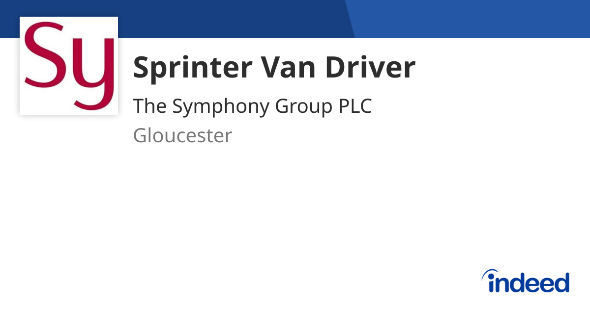 Sprinter Van Driver Jobs
