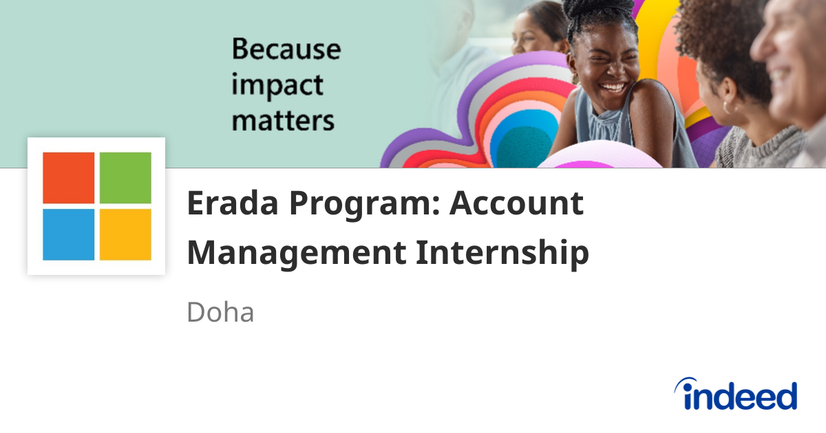 Erada Program: Account Management Internship Opportunities - Doha ...
