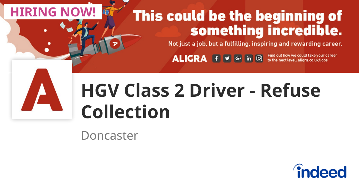 HGV Class 2 Driver - Refuse Collection - Doncaster - Indeed.com