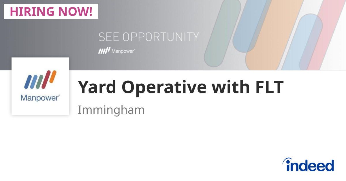 Yard Operative with FLT - Immingham DN40 1NT - Indeed.com