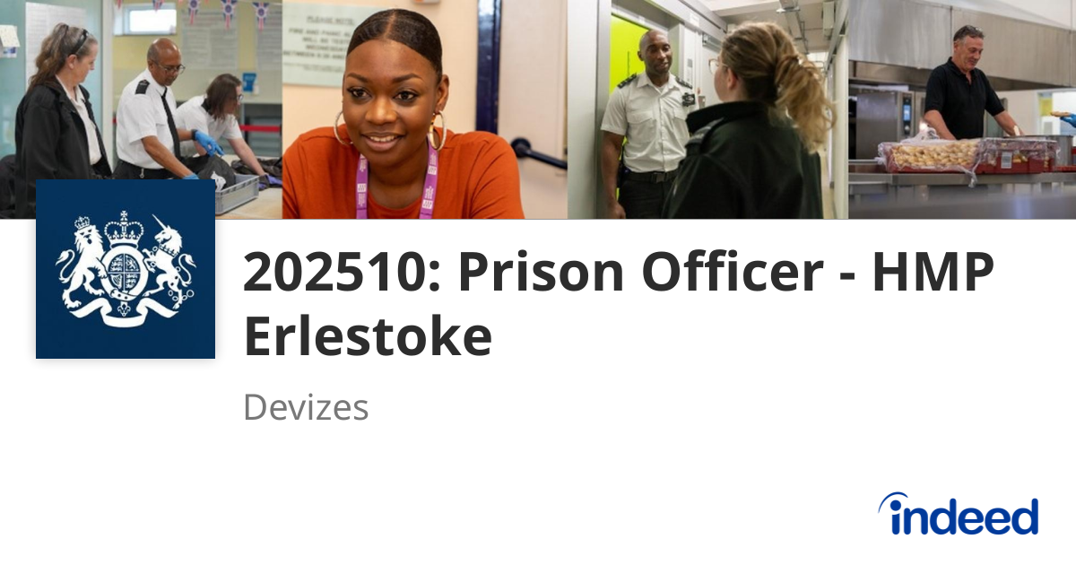 202510: Prison Officer - HMP Erlestoke - Devizes - Indeed.com