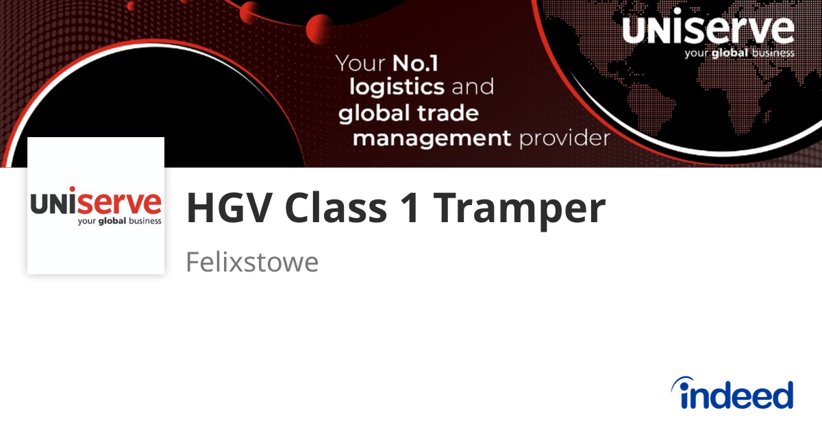 HGV Class 1 Tramper - Felixstowe IP11 - Indeed.com