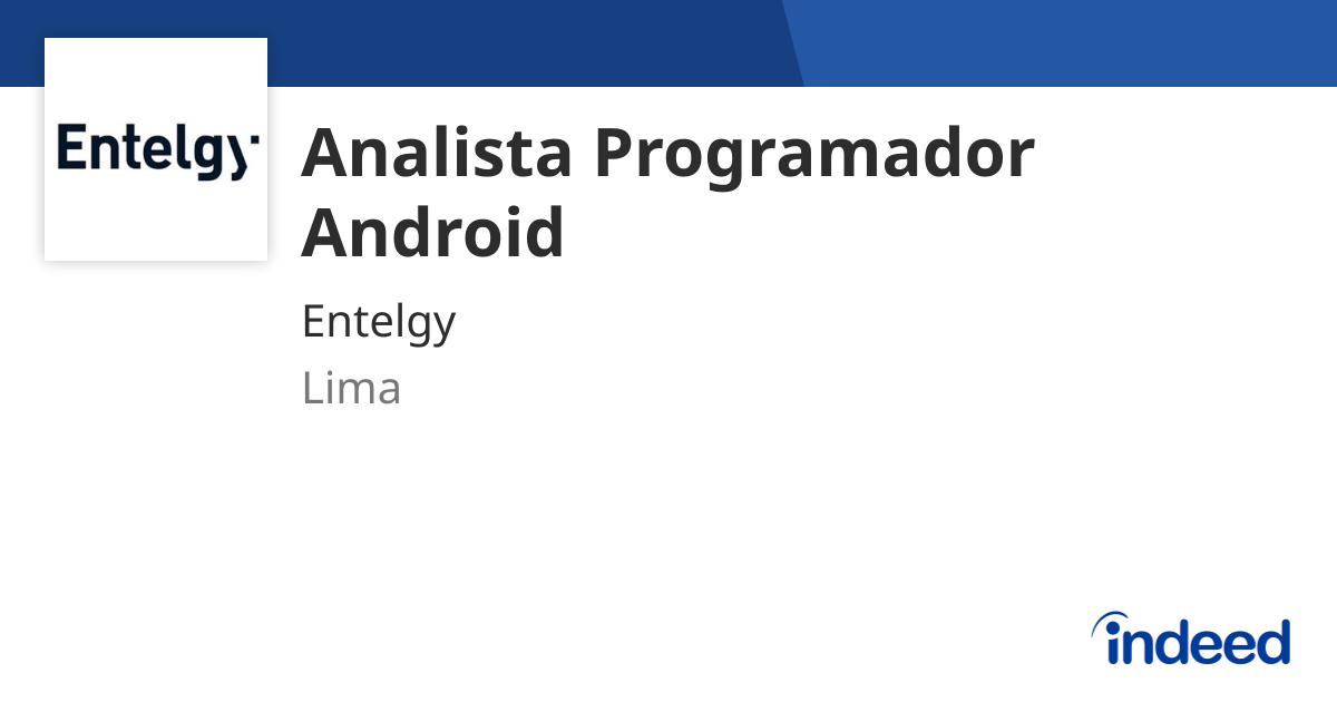 Analista Programador Android - Lima 15003 - Indeed.com