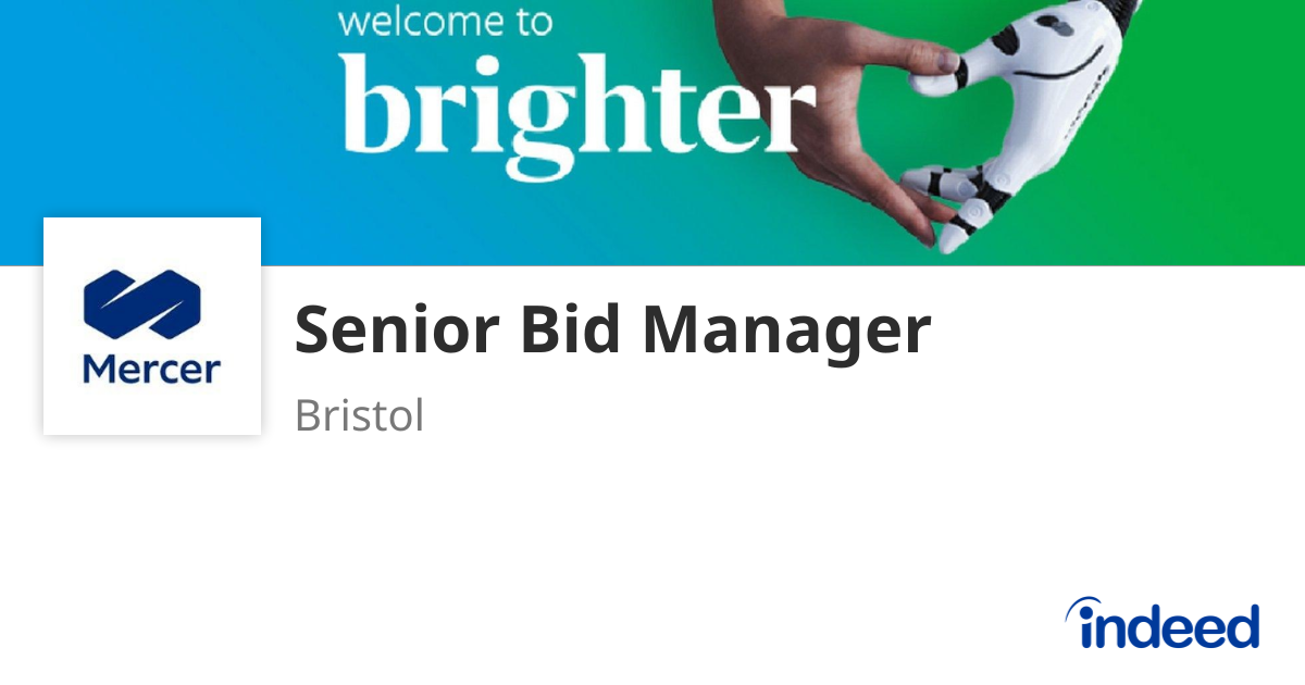 Senior Bid Manager - Bristol BS1 6BX - Indeed.com