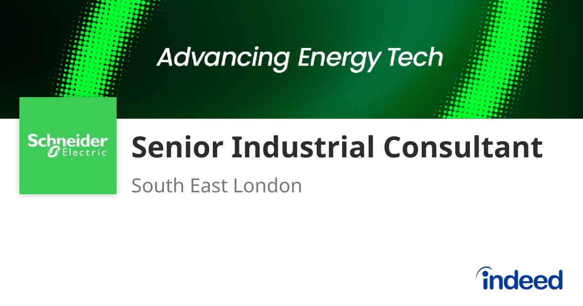 Senior Industrial Consultant - South East London - Indeed.com