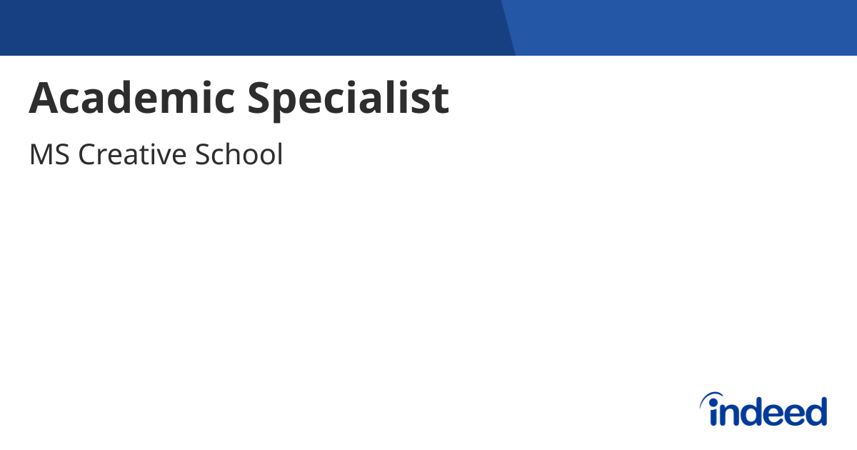 Academic Specialist - Masab Tank, Hyderabad, Telangana - Indeed.com