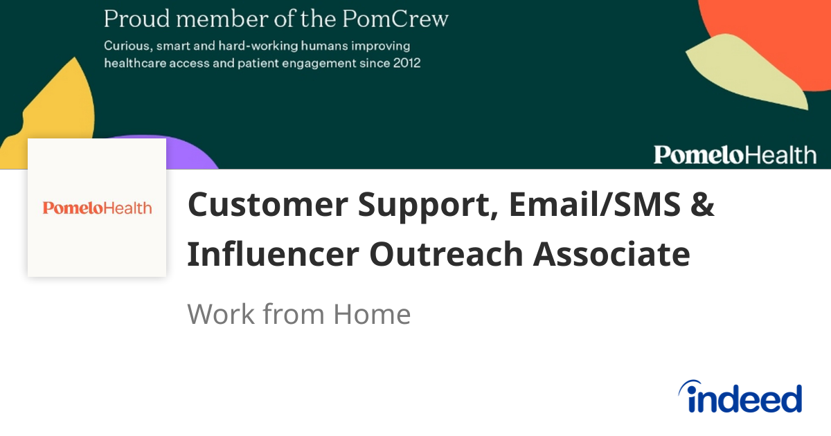Customer Support, Email/SMS & Influencer Outreach Associate - Work from ...
