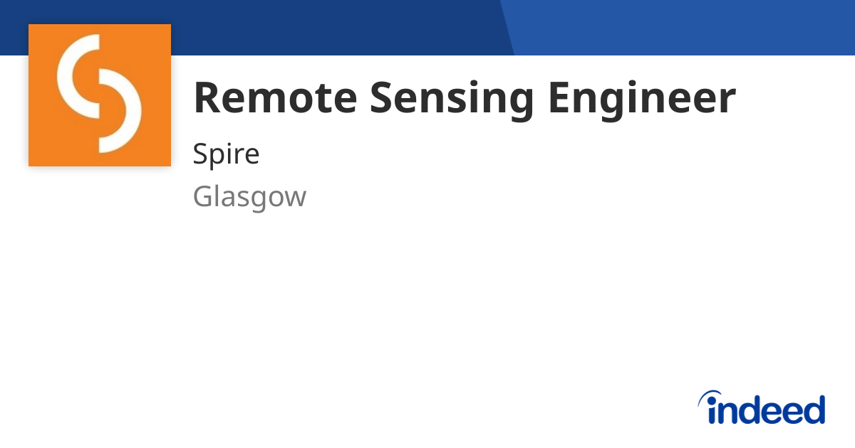 Remote Sensing Engineer - Glasgow - Indeed.com
