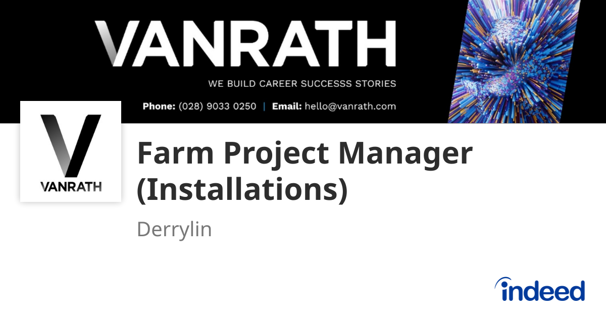 Farm Project Manager (Installations) - Derrylin BT92 - Indeed.com