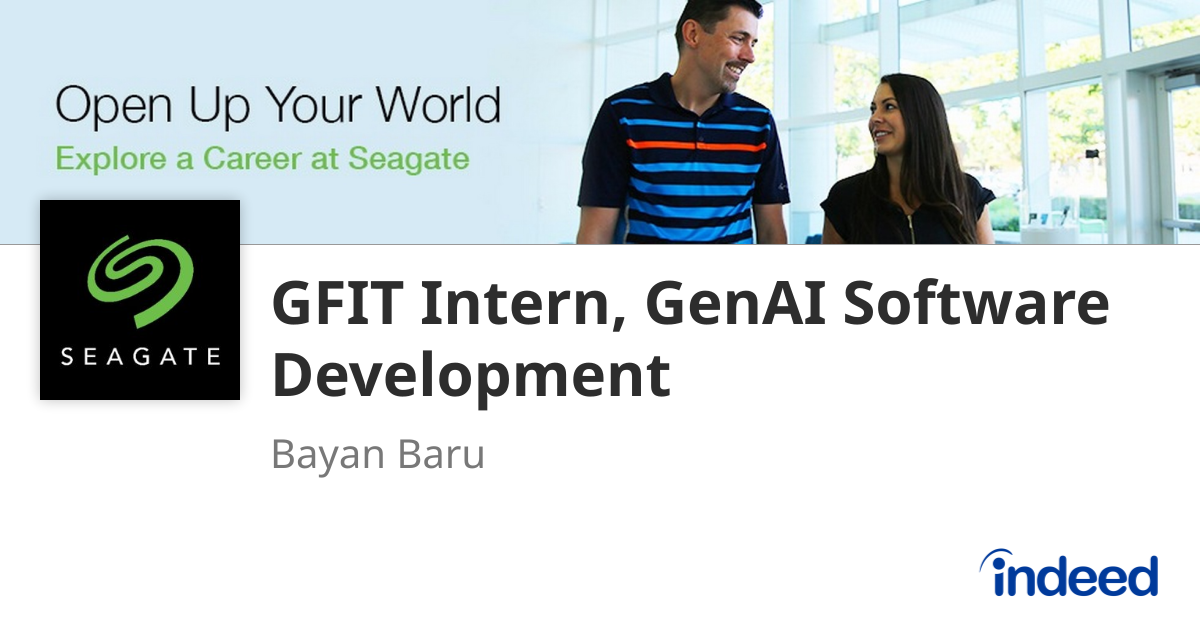 GFIT Intern, GenAI Software Development - Bayan Baru - Indeed.com