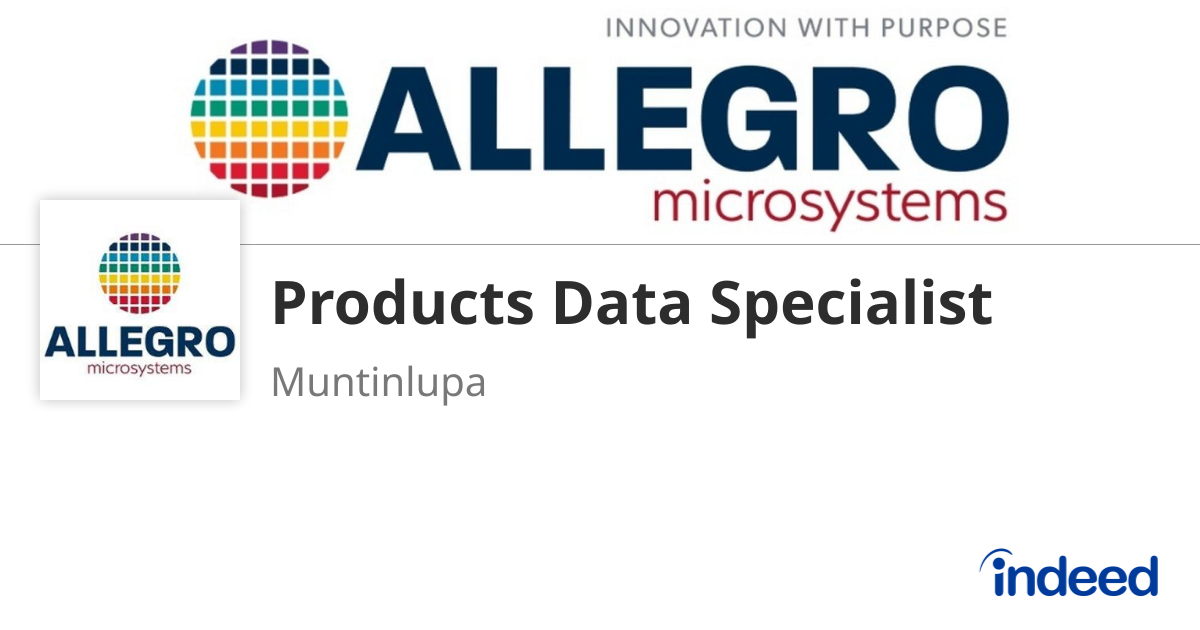 Products Data Specialist - Muntinlupa - Indeed.com