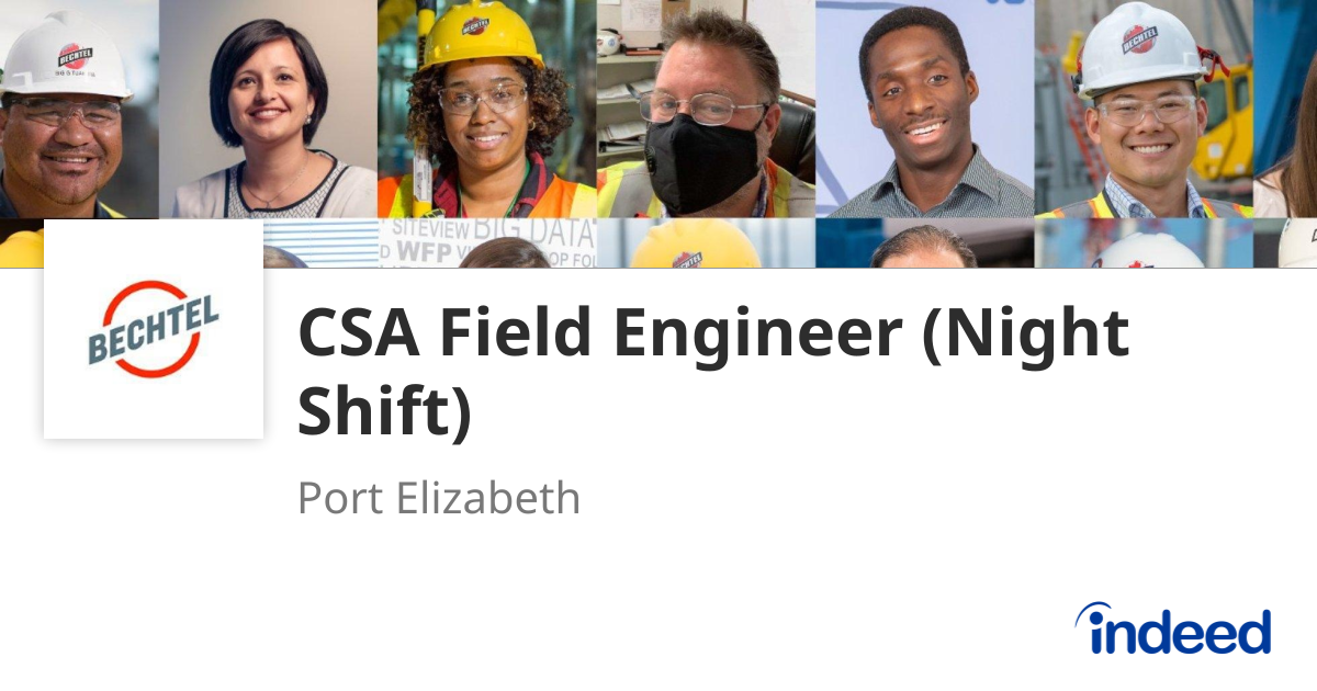 CSA Field Engineer (Night Shift) - Port Elizabeth, Eastern Cape 6201 ...