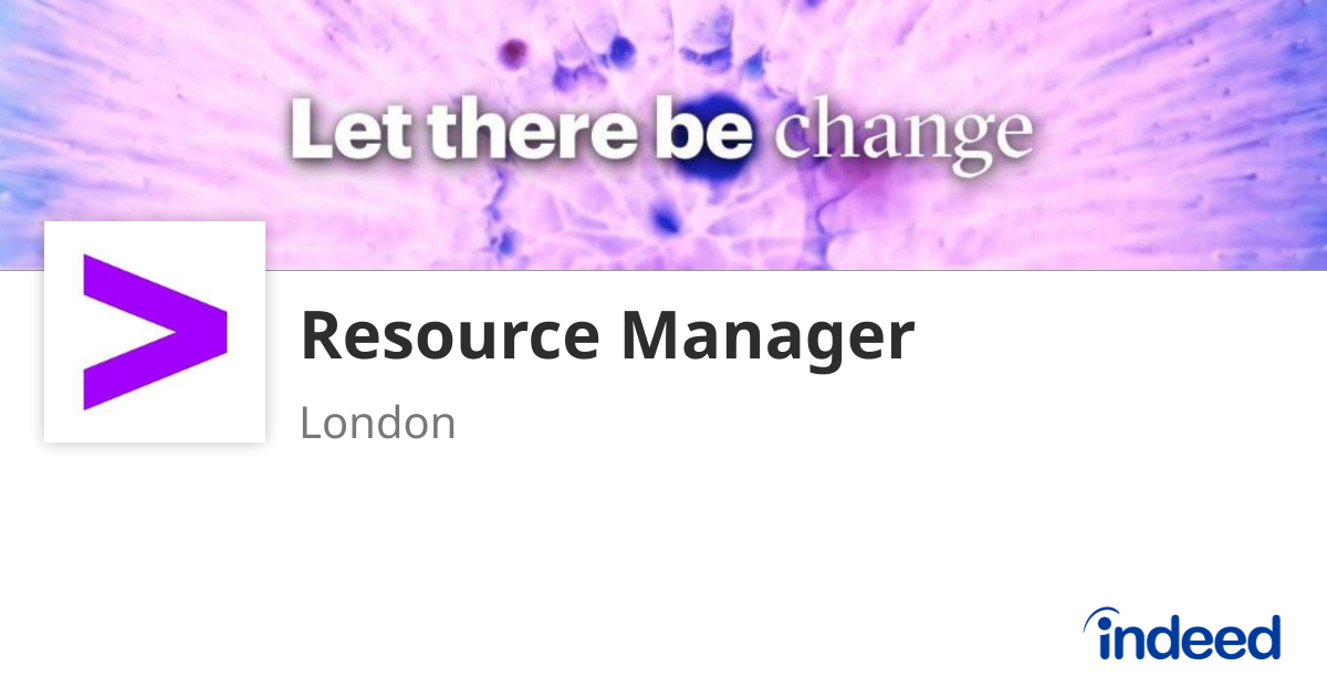 Resource Manager - London - Indeed.com