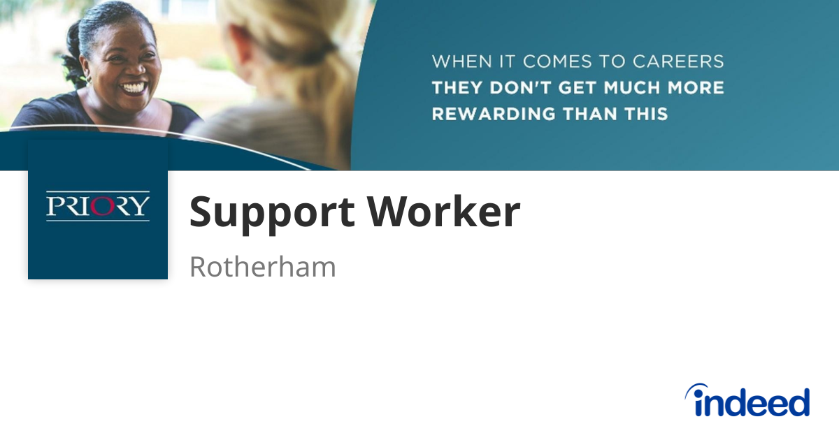 Support Worker - Rotherham - Indeed.com