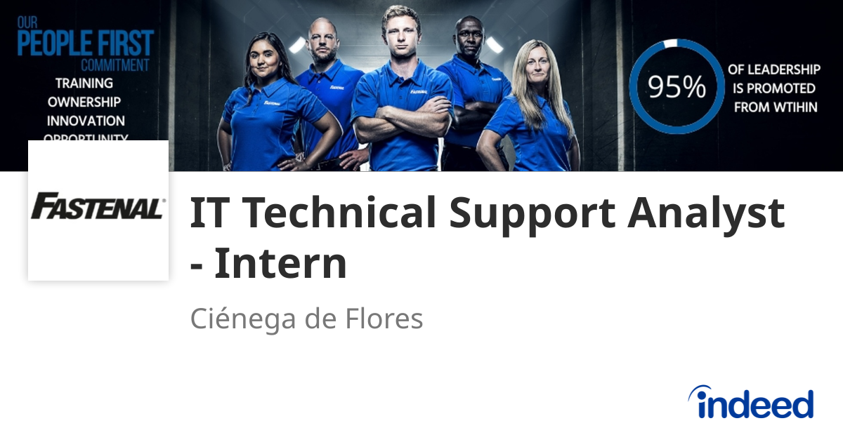 IT Technical Support Analyst - Intern - 65550, Ciénega de Flores, N. L. - Indeed.com