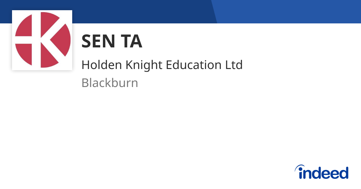 SEN TA - Blackburn BB1 9QL - Indeed.com