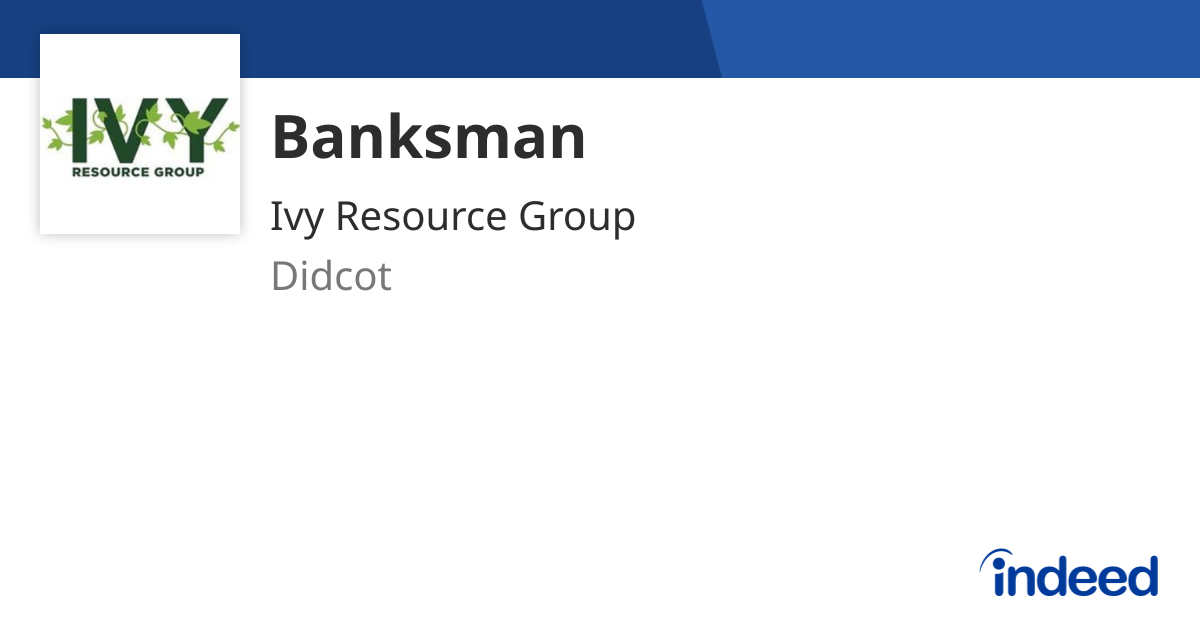 Banksman - Didcot - Indeed.com
