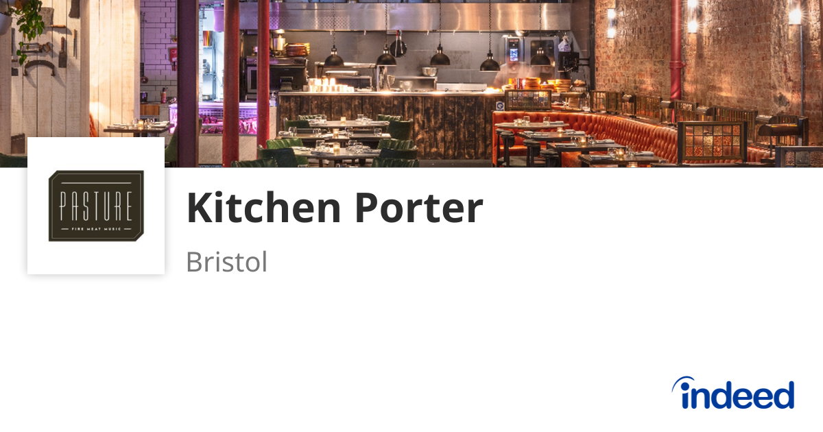 Kitchen Porter - Bristol BS1 6NB - Indeed.com