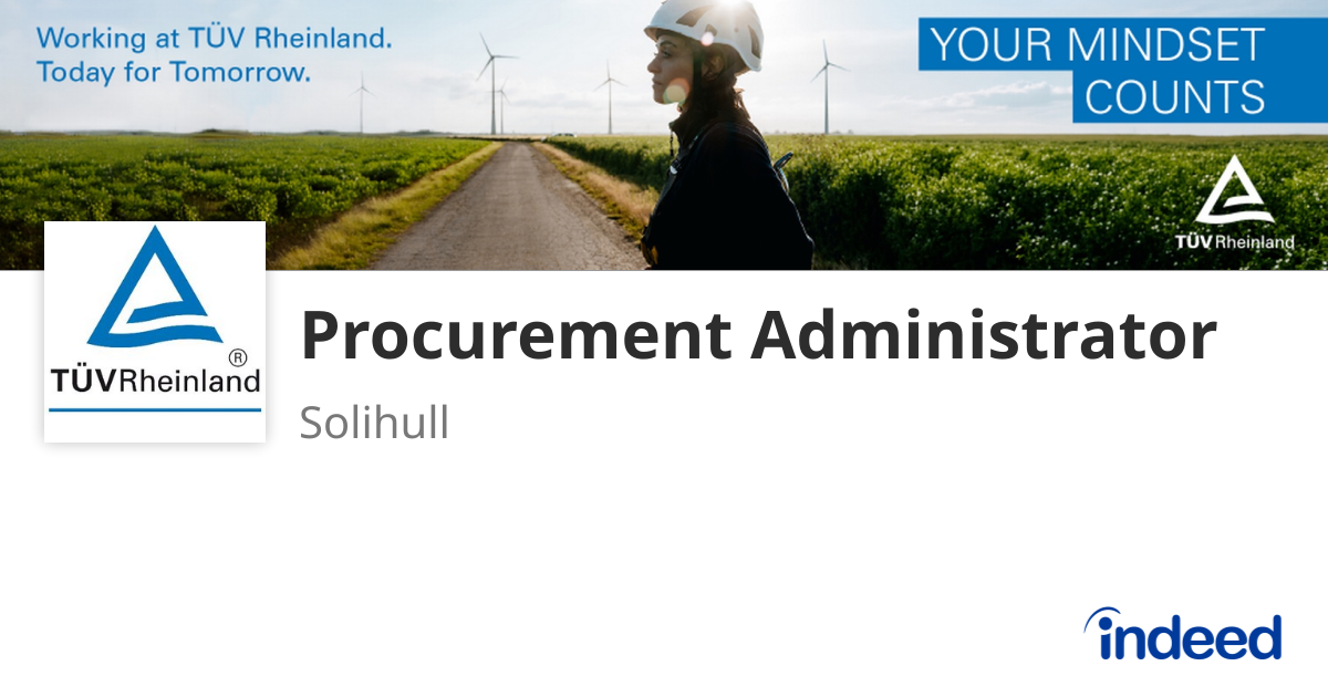 Procurement Administrator - Solihull B90 8BG - Indeed.com