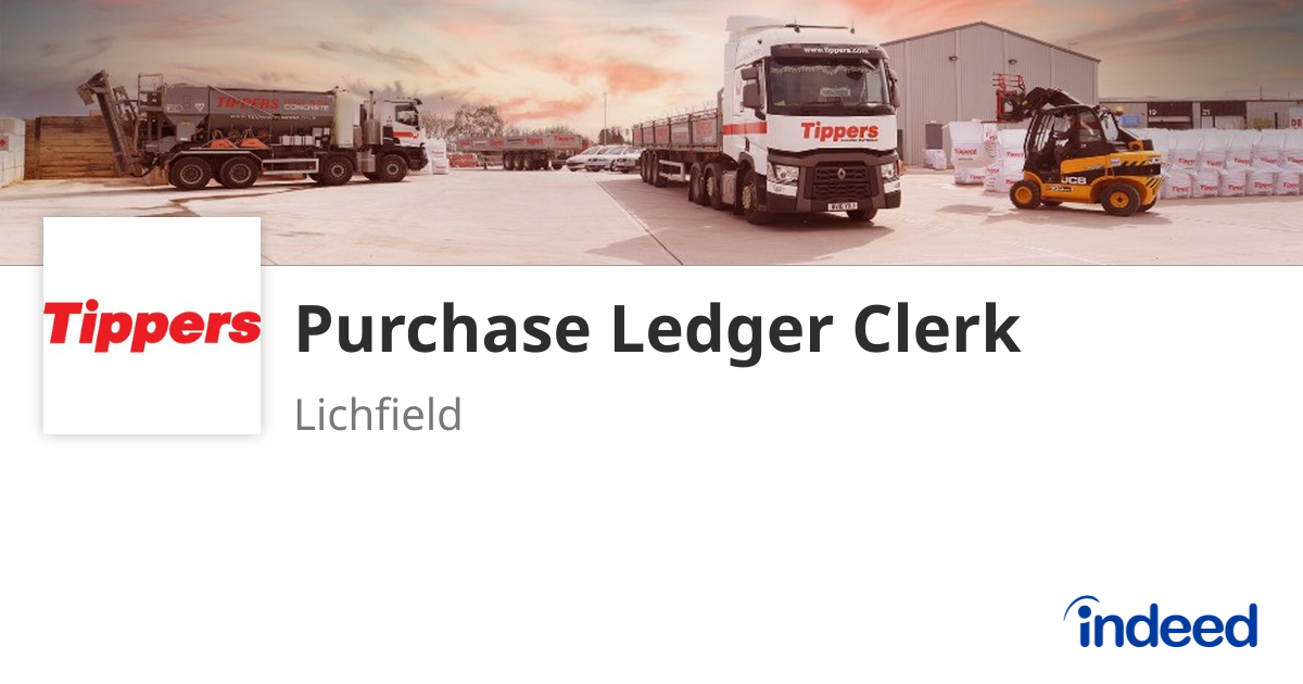 Purchase Ledger Clerk - Lichfield WS14 9TZ - Indeed.com