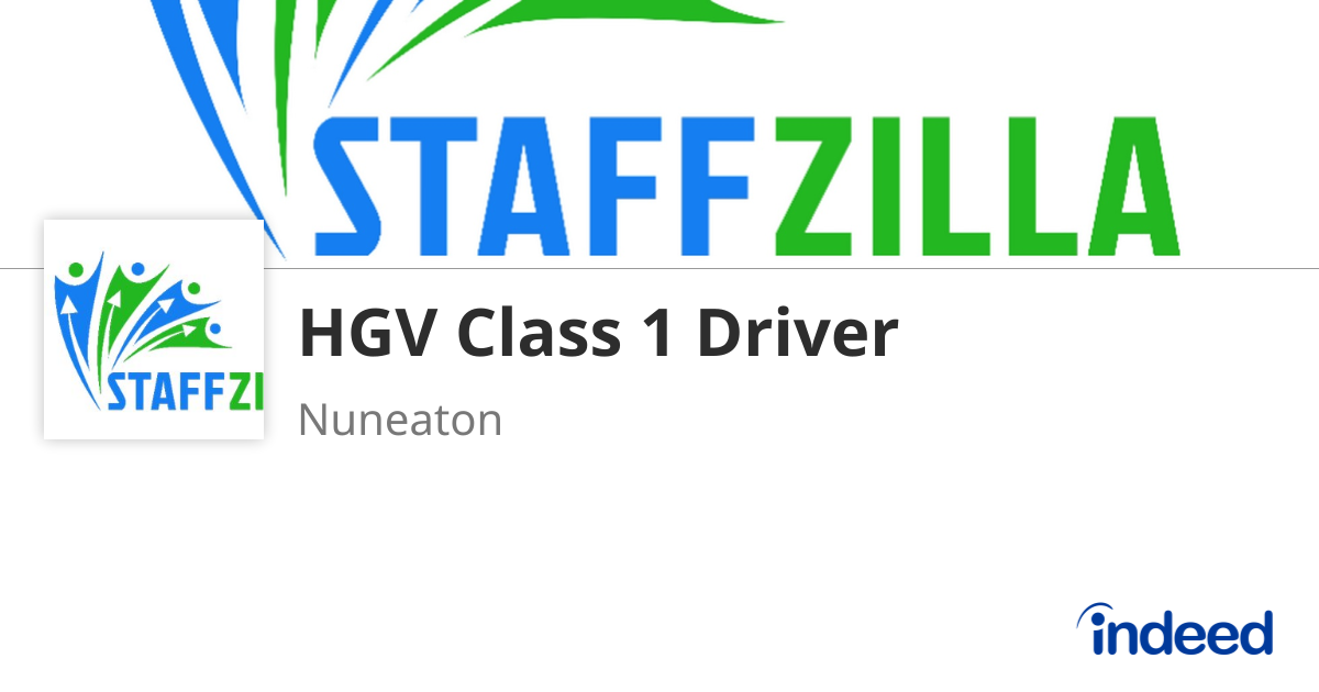 HGV Class 1 Driver - Nuneaton - Indeed.com