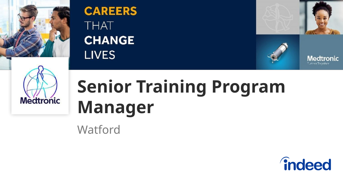 Senior Training Program Manager - Watford - Indeed.com