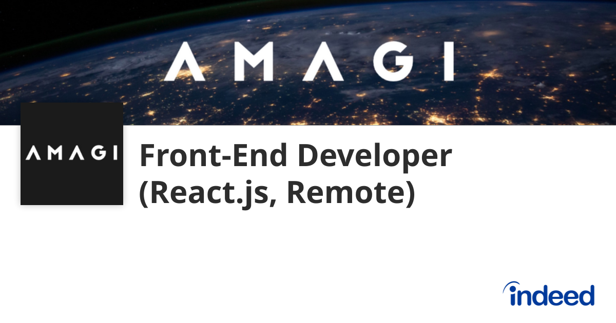 Front-End Developer (React.js, Remote) - Philippines - Indeed.com