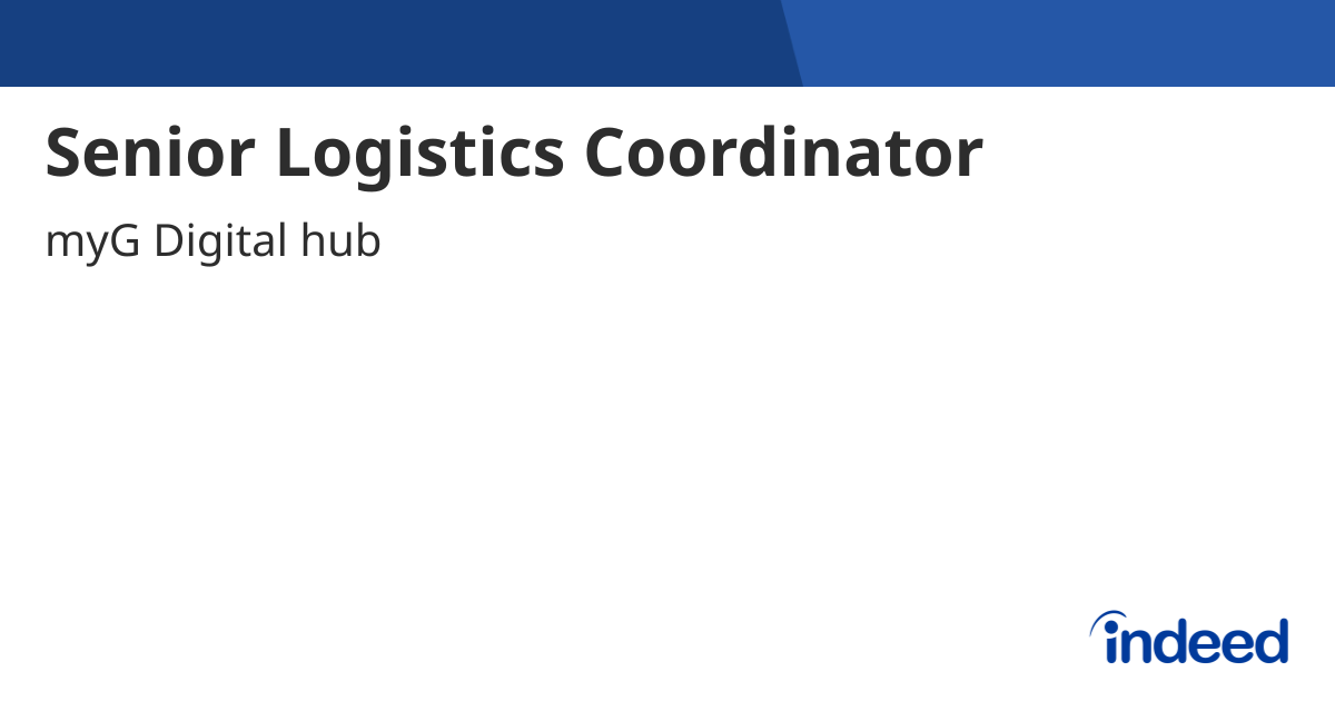 Senior Logistics Coordinator - Calicut, Kerala - Indeed.com