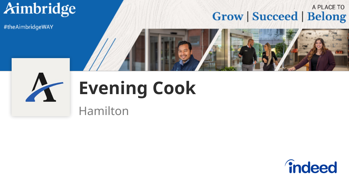 Evening Cook - Hamilton - Indeed.com