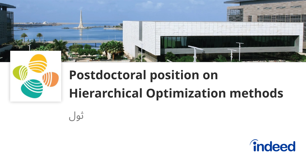 POSTDOCTORAL POSITION ON HIERARCHICAL OPTIMIZATION METHODS FOR MACHINE ...