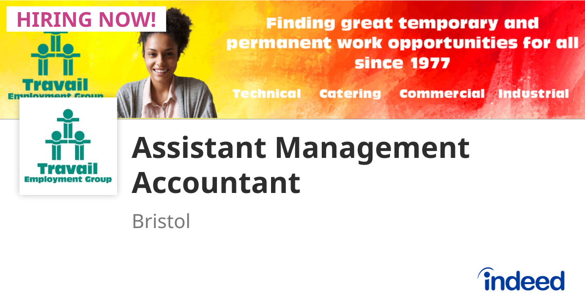 Assistant Management Accountant - Bristol - Indeed.com