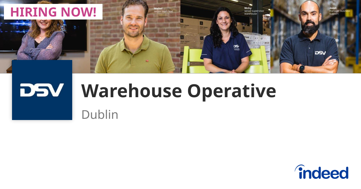 Warehouse Operative - Dublin, County Dublin - Indeed.com