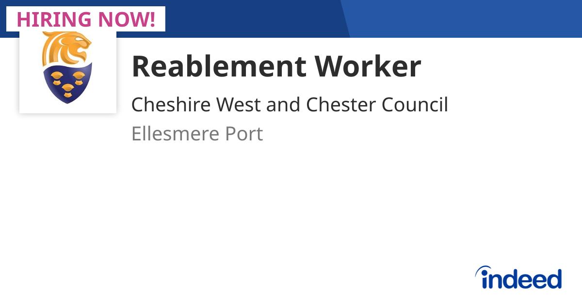 Reablement Worker - Ellesmere Port - Indeed.com