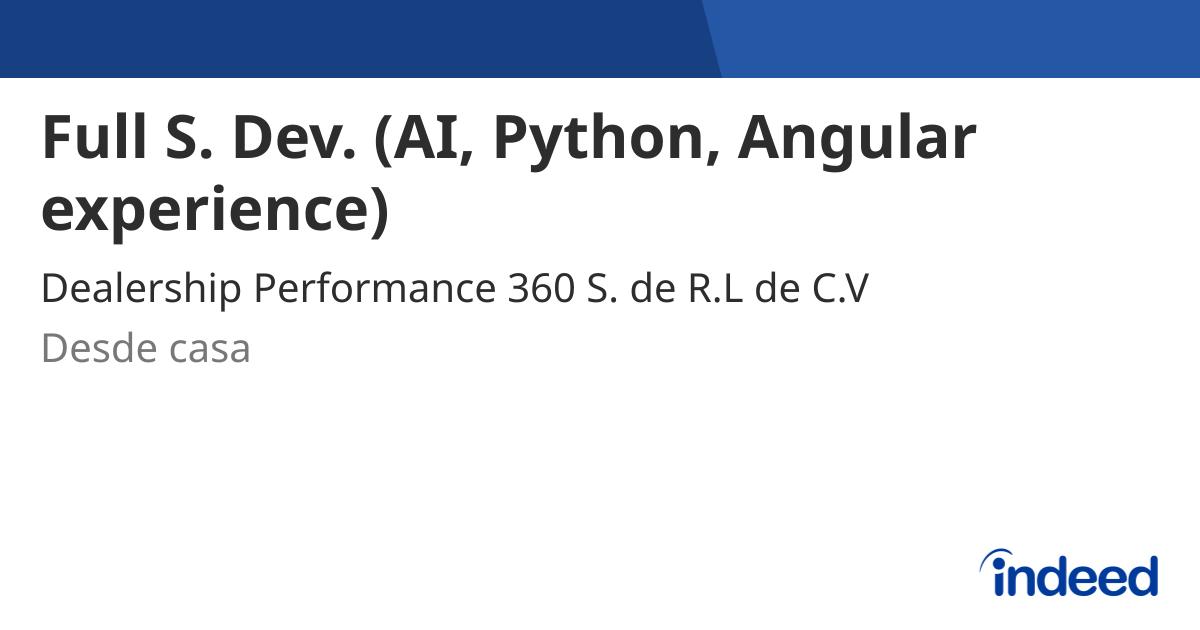 Full S Dev Ai Python Angular Experience Desde Casa 6781