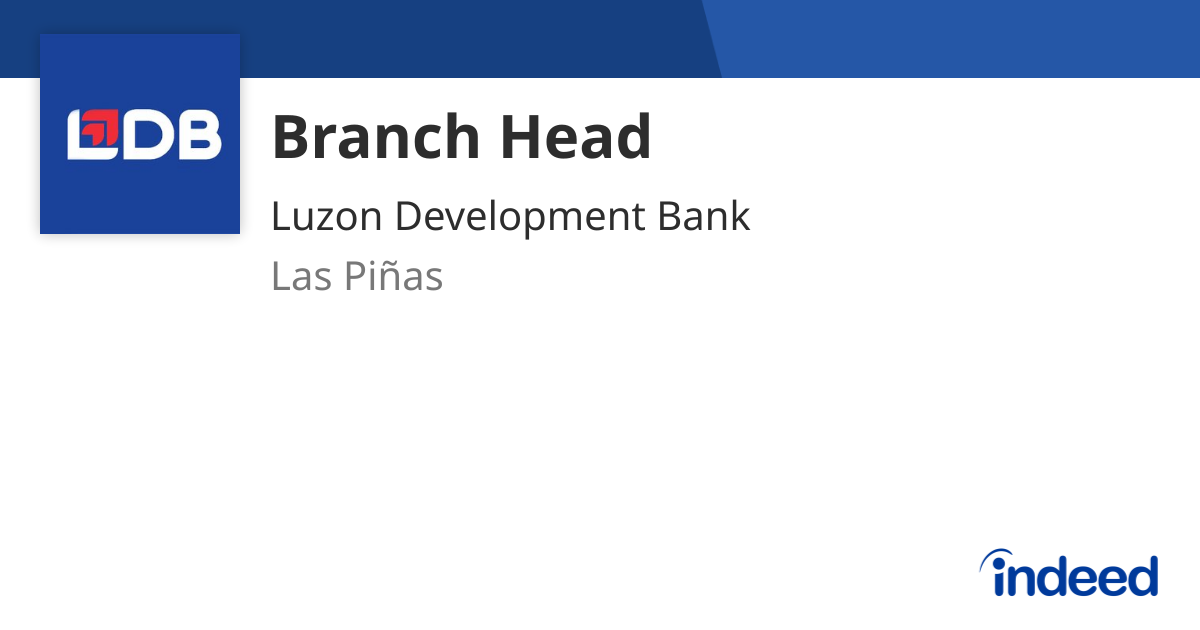 Branch Head - Las Piñas - Indeed.com