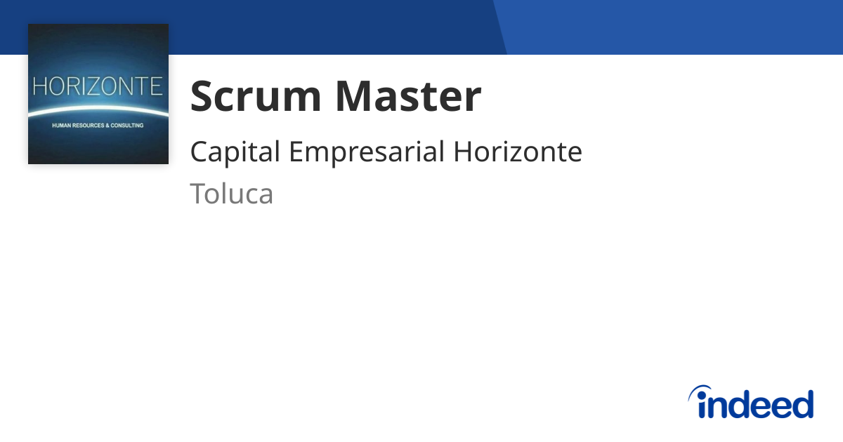 Scrum Master - Toluca, Méx. - Indeed.com