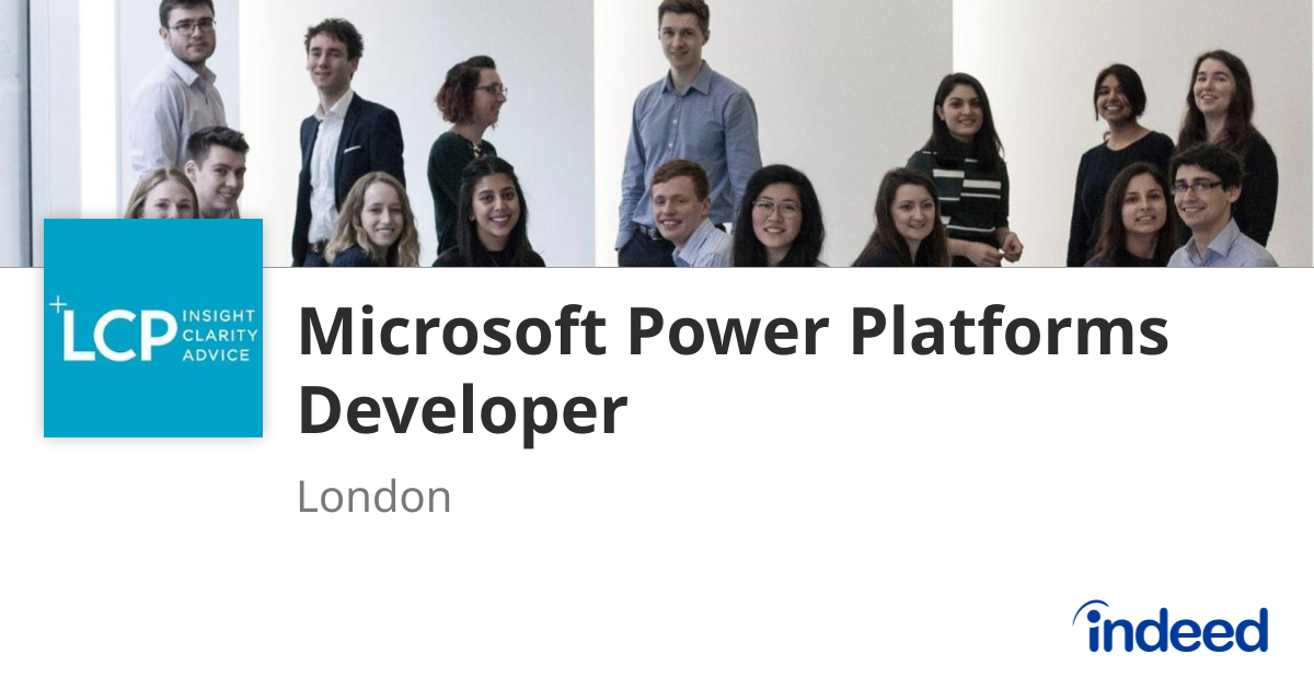 Microsoft Power Platforms Developer - London - Indeed.com