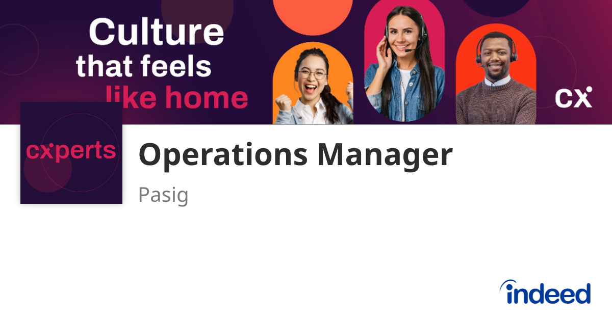 Operations Manager - Pasig - Indeed.com