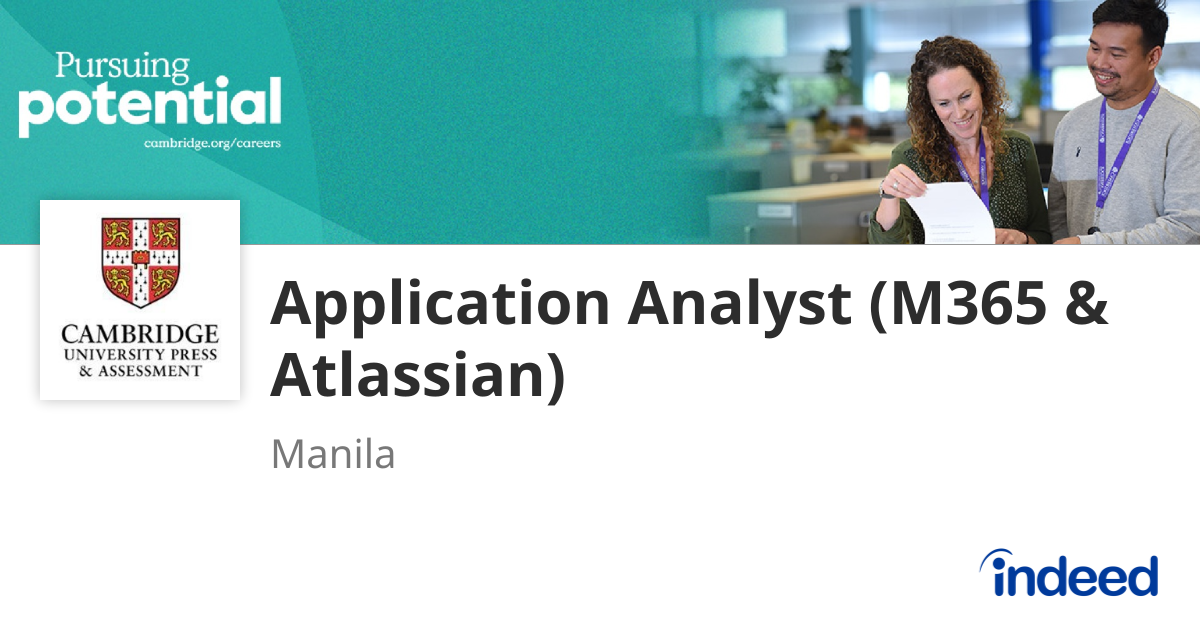 Application Analyst (M365 & Atlassian) - Manila - Indeed.com