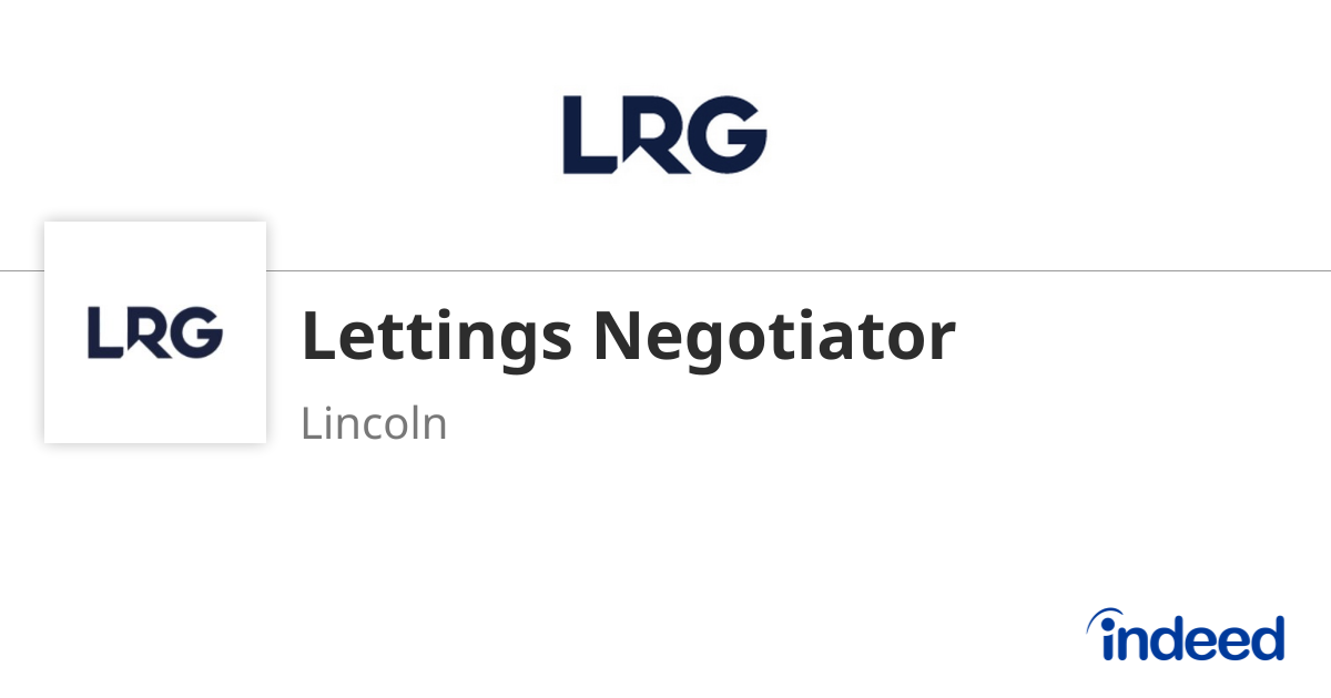 Lettings Negotiator - Lincoln LN2 1HN - Indeed.com