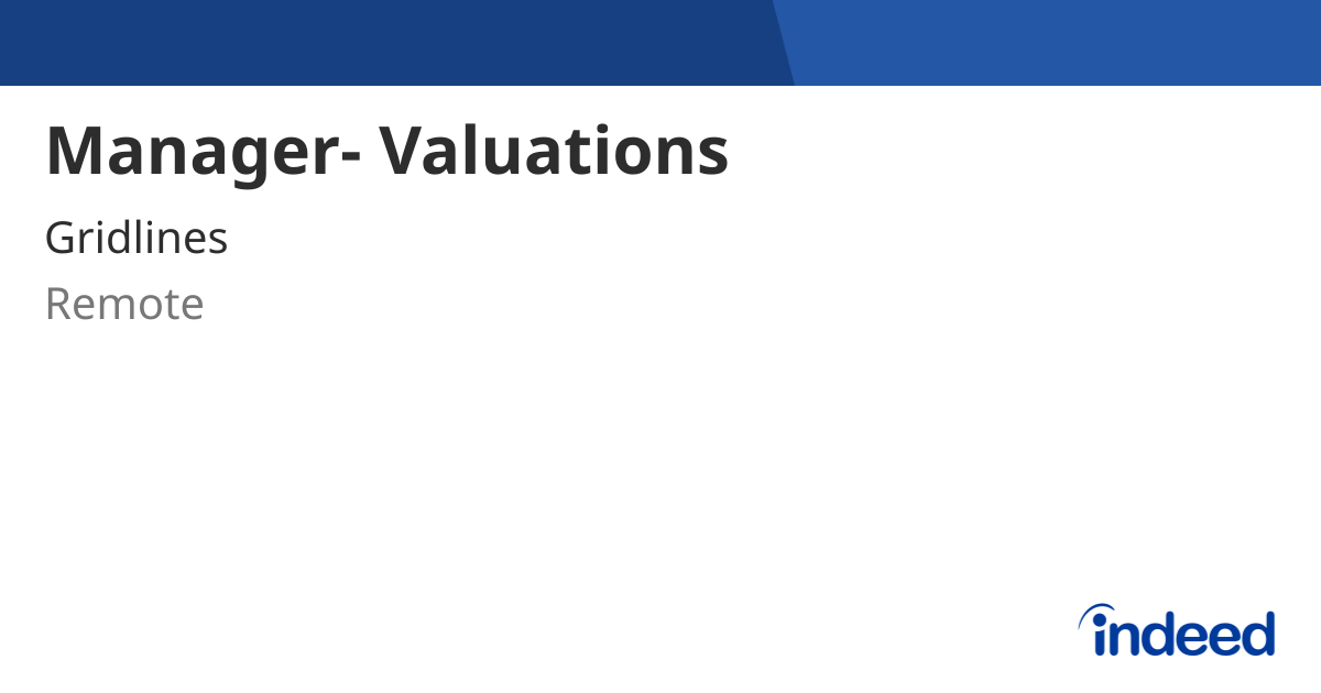 Manager - Remote - Indeed.com