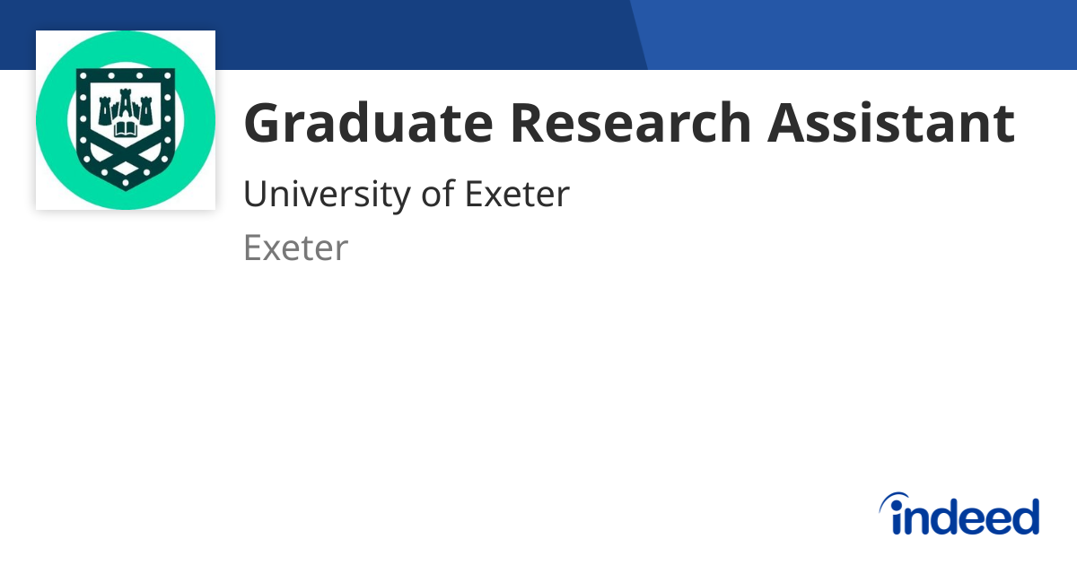 Graduate Research Assistant - Exeter - Indeed.com