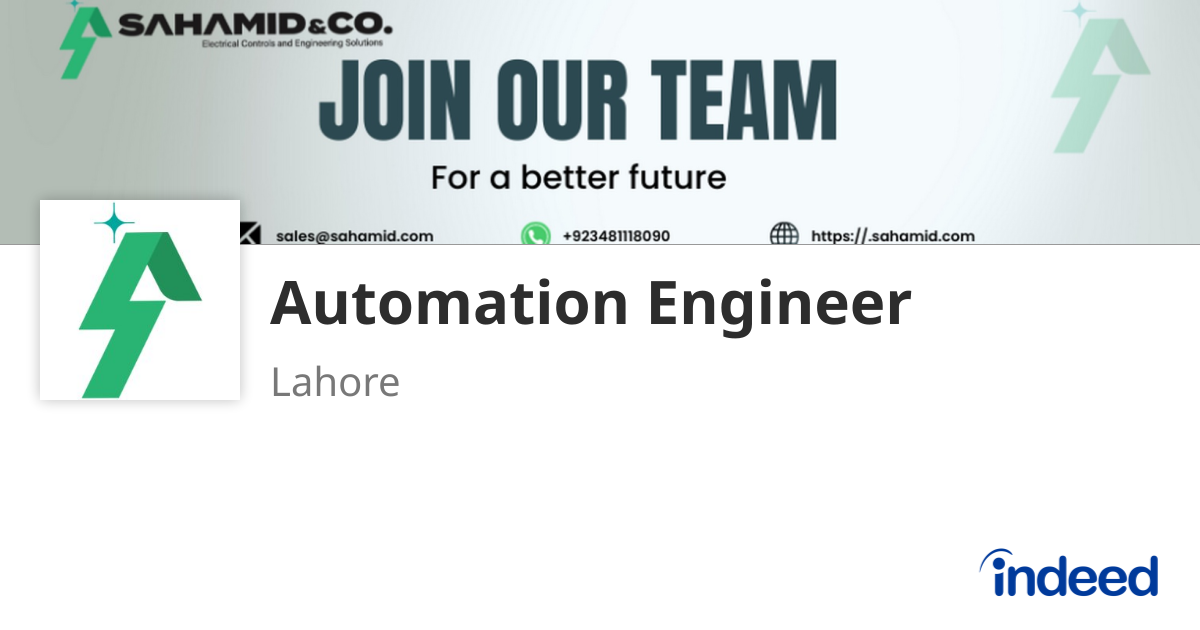 Automation Engineer - Lahore - Indeed.com
