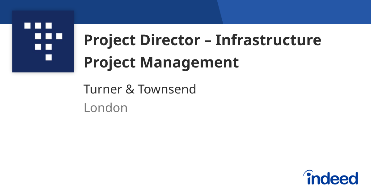 Project Director – Infrastructure Project Management - London - Indeed.com