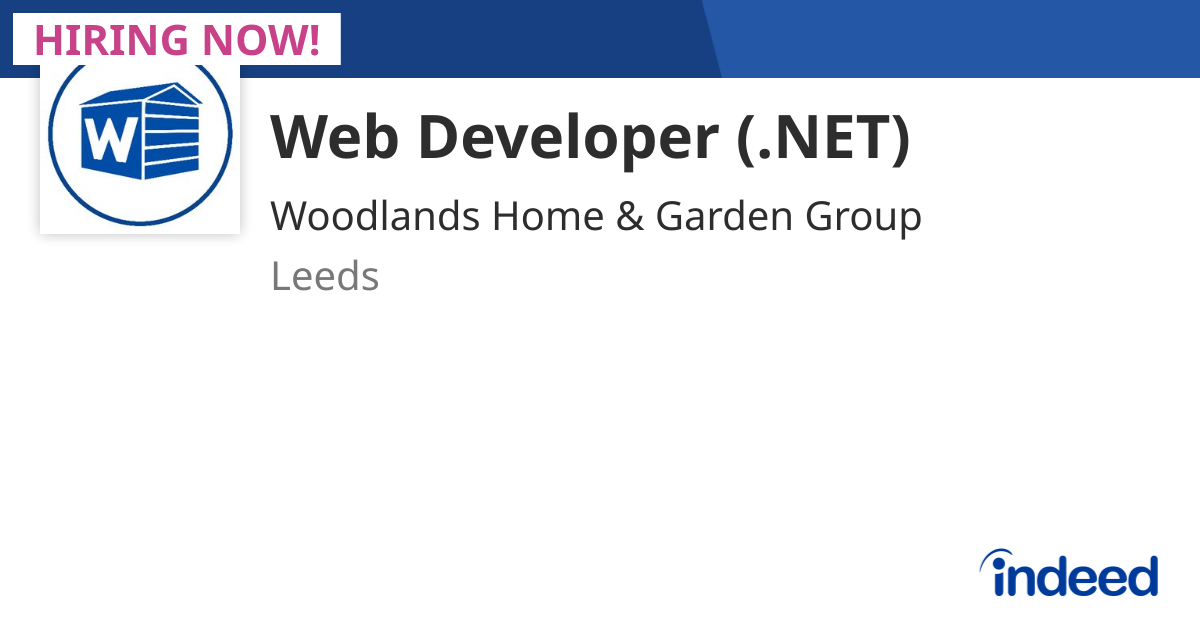 Web Developer (.NET) - Leeds LS13 - Indeed.com