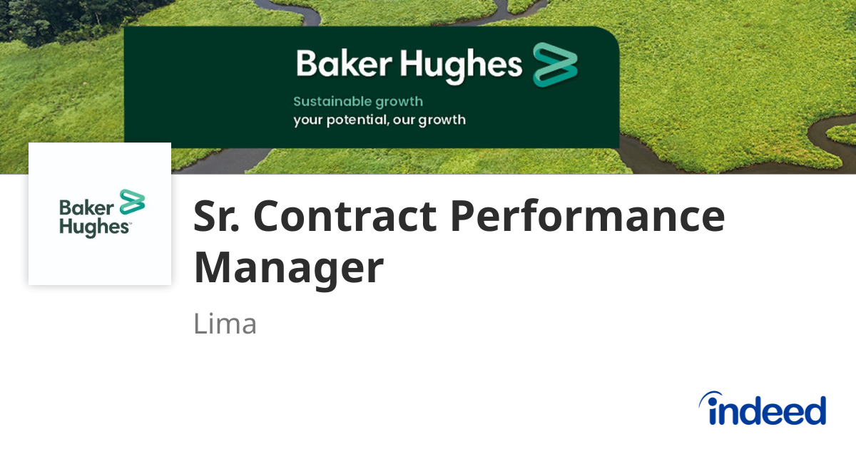 Sr. Contract Performance Manager - Lima, Lima - Indeed.com