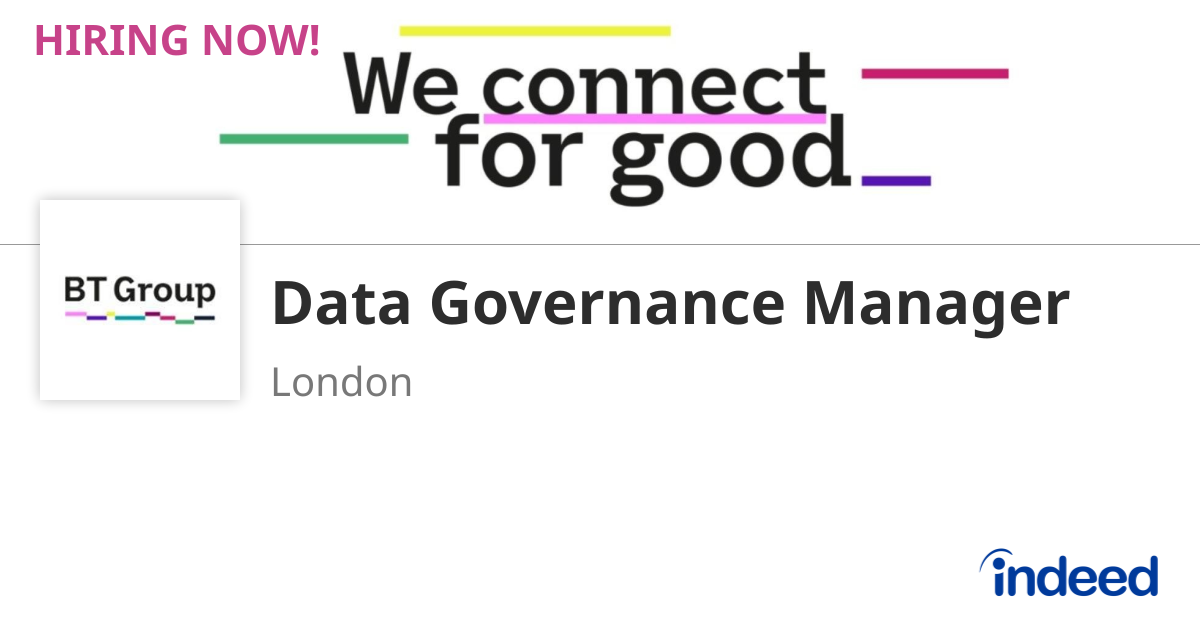 Data Governance Manager - London - Indeed.com