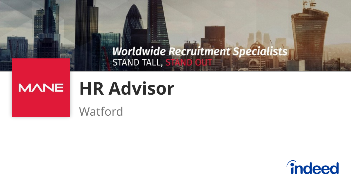 HR Advisor - Watford WD25 7GS - Indeed.com