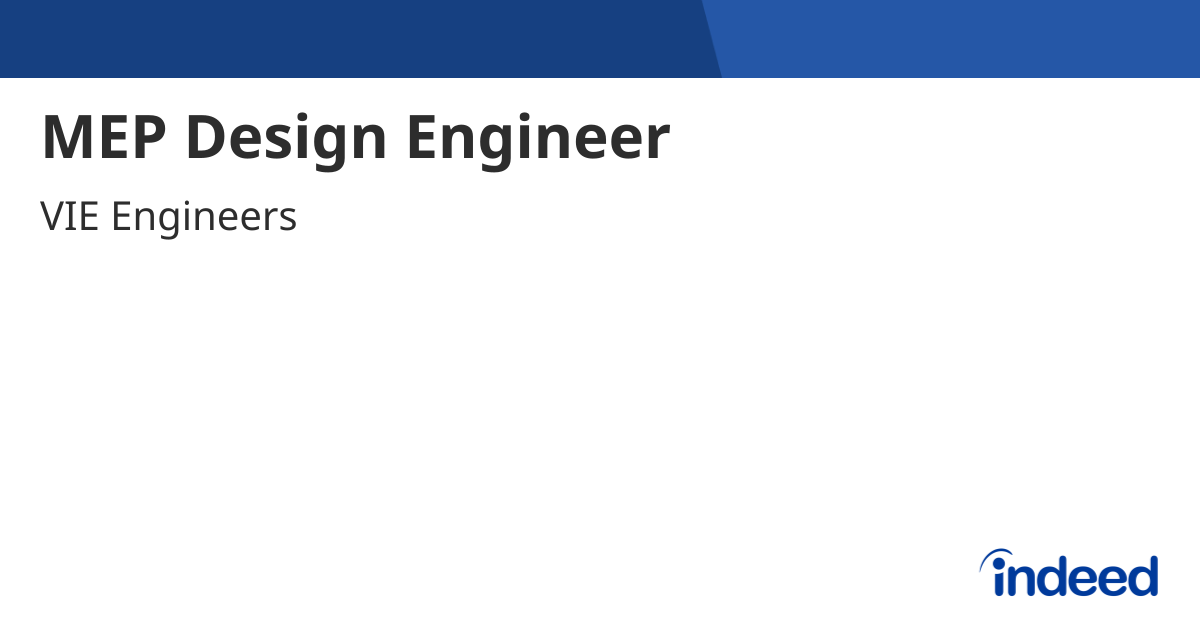 MEP Design Engineer - Makarpura, Vadodara, Gujarat - Indeed.com